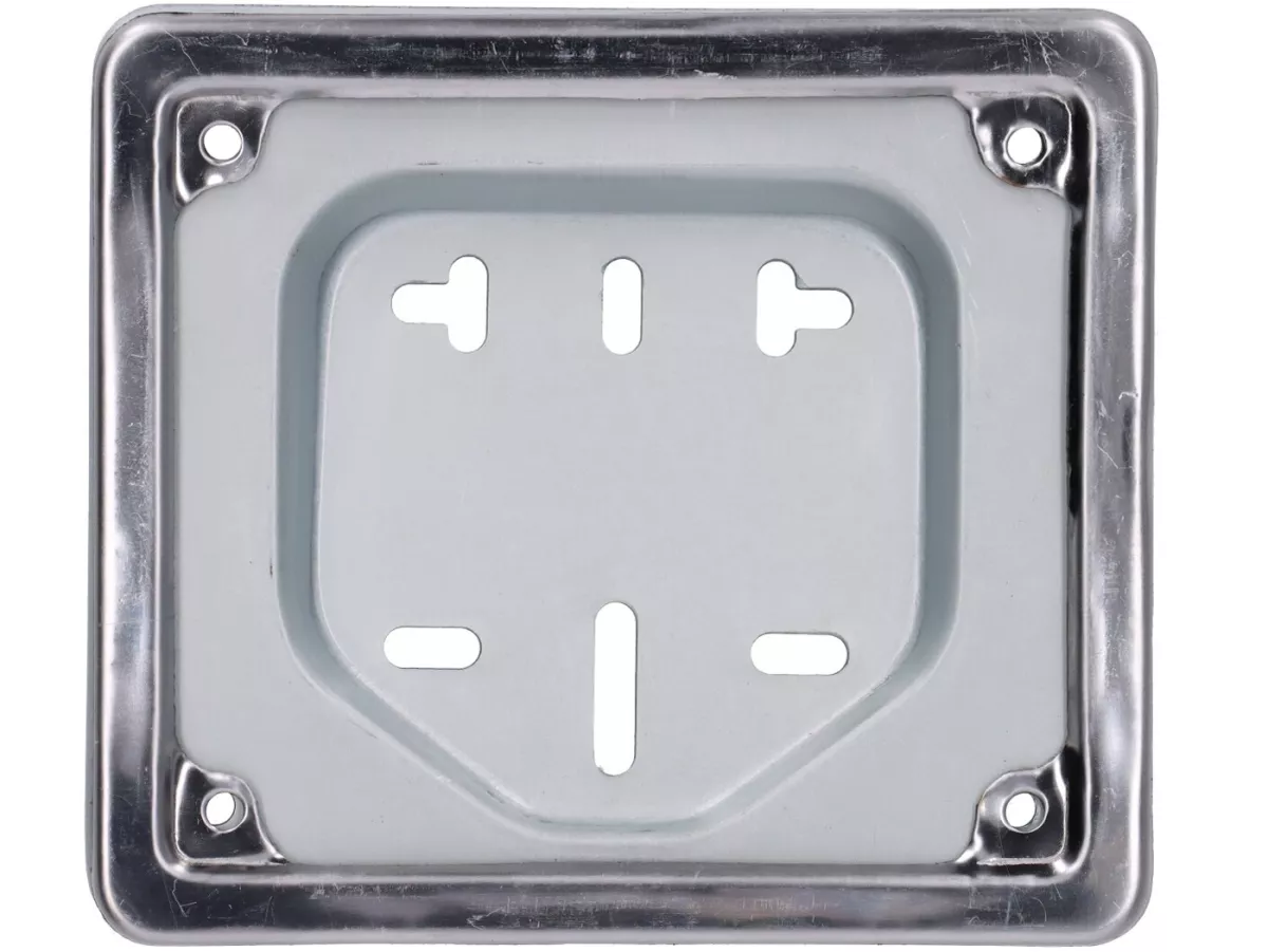 License plate holder with chrome trim -PREMIUM- for Vespa V50 - License ...