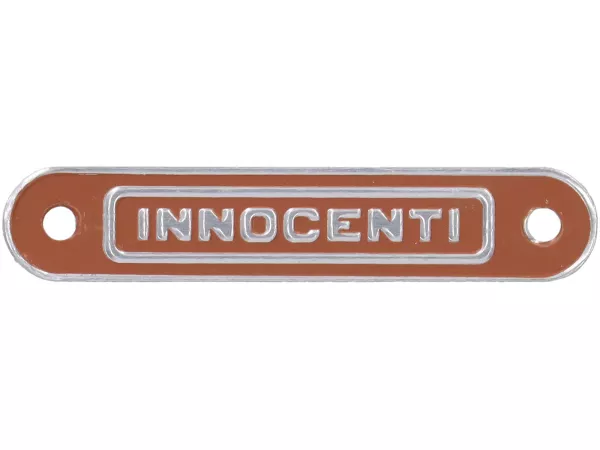 Schriftzug Sitzbank Lambretta Innocenti SELLERIA TREZZI - brown - high ...