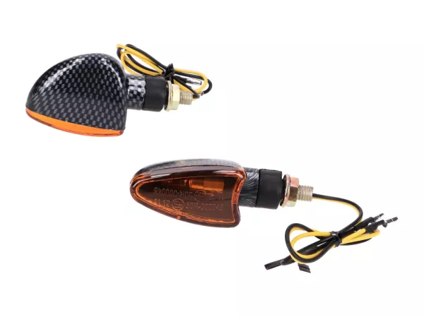 Blinker Set -101 OCTANE- for Beta RR in Carbon-Look Edge orange - short ...