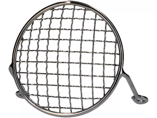 Lamp grid PREMIUM Ø105mm for Vespa Smallframe V50 - Chrome - Scooter Center